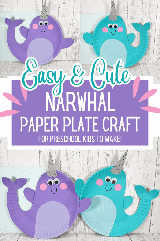 DIY Paper Plate Narwhal Craft for Kids - Winter Arctic Fun!