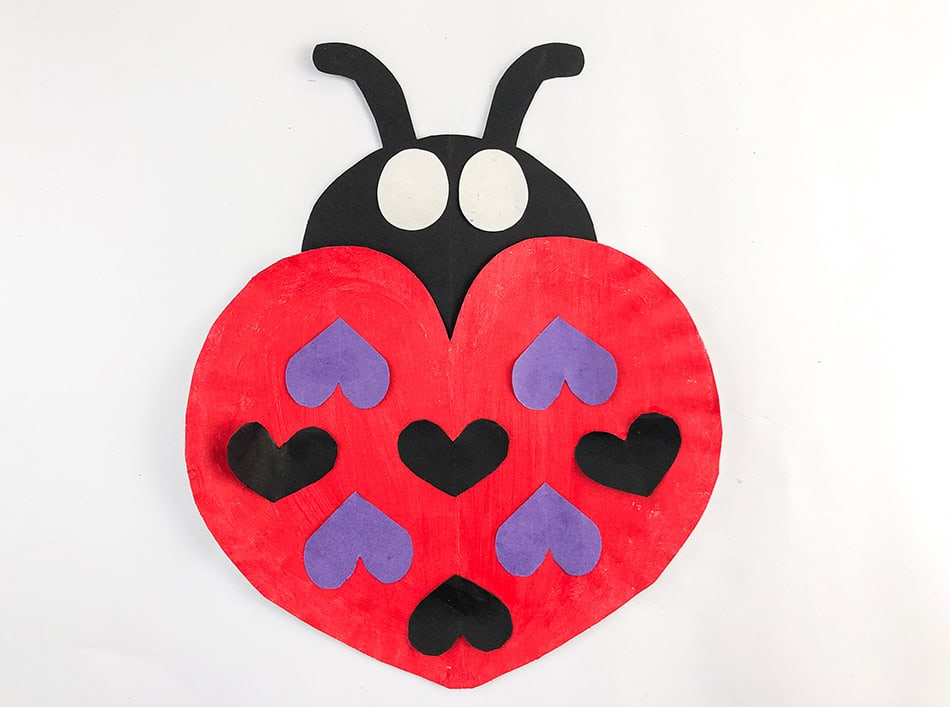 DIY Cute Paper Plate Ladybug Valentine's Craft for Kids