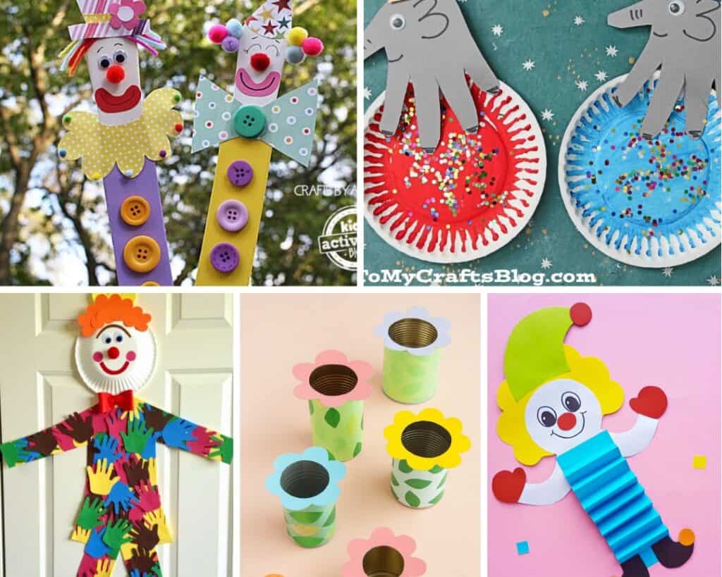 20 Silly & Fun Circus Crafts for Kids to Make
